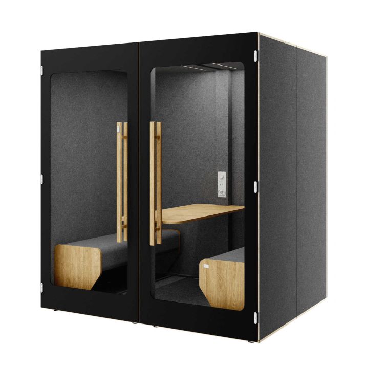 Unite Plus Four Person Meeting Booth | AOF